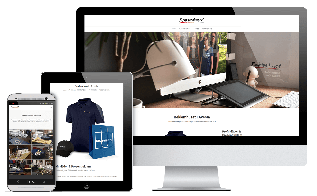 Hemsidor - Webbdesign - Reklamhuset i Avesta